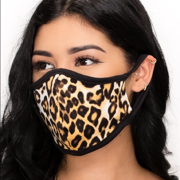 Accessories | Made In Usa Leopard Print Face Mask | Poshmark
